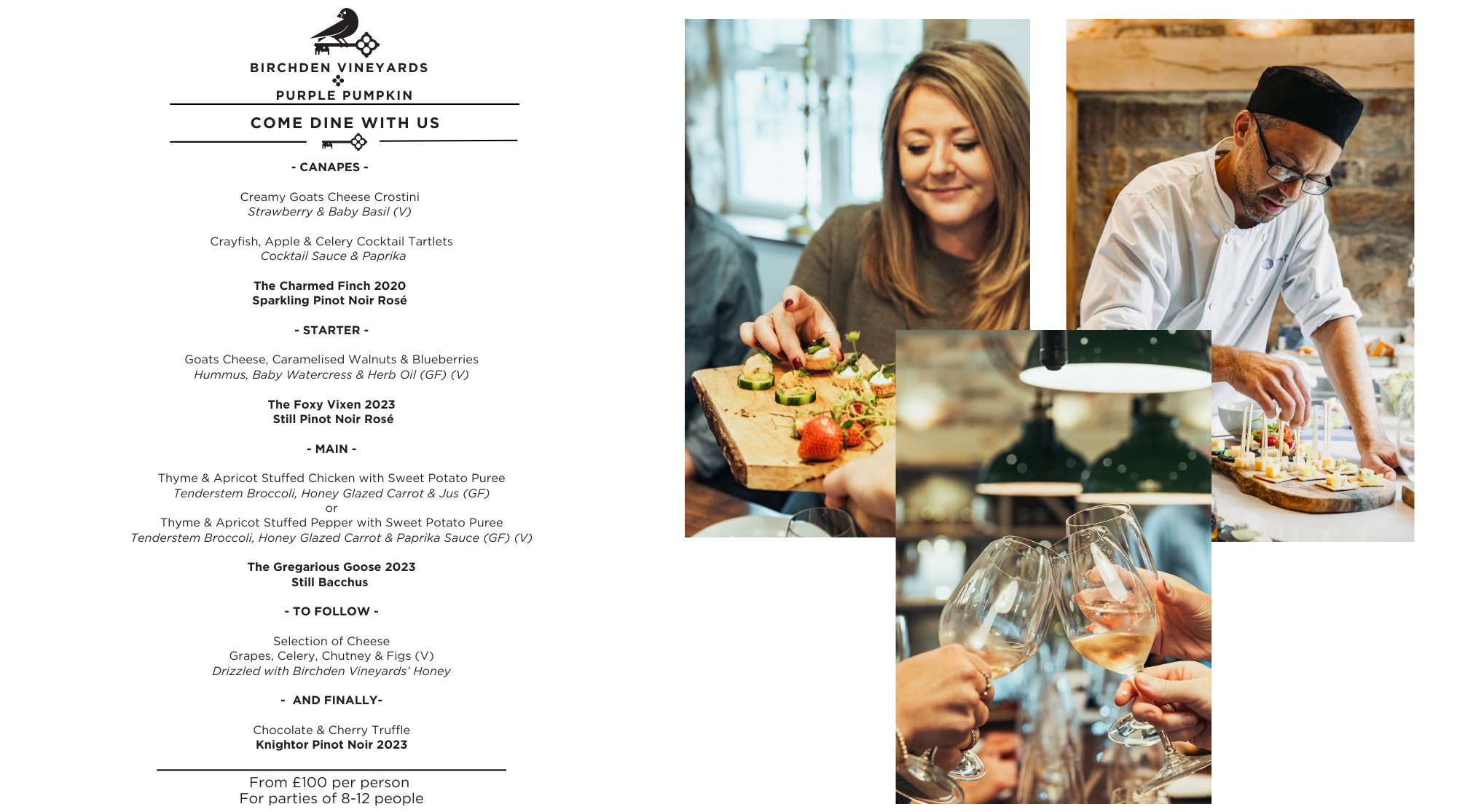 COME DINE WITH US! – Birchden Vineyards